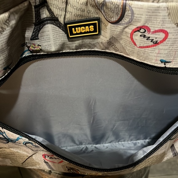 Lucas | Bags | Lucas Paris Travel Bag Has Handles Wheels And Adjustable ...